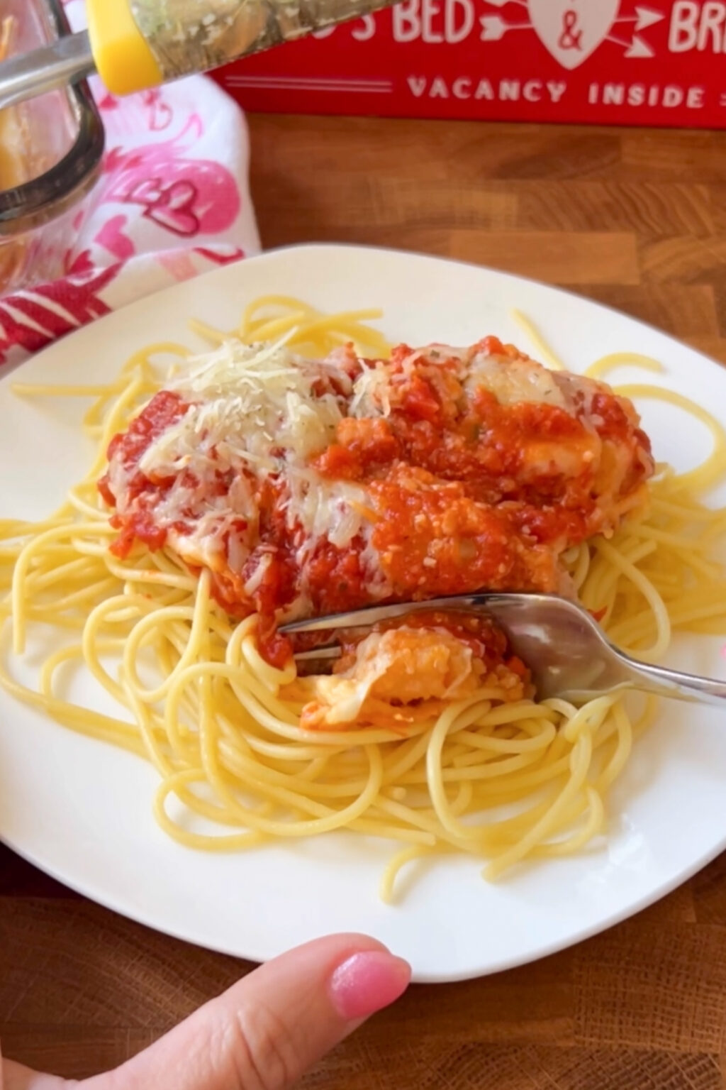 Chicken Nugget Pasta Bake - Life & Sprinkles by Taryn Camp