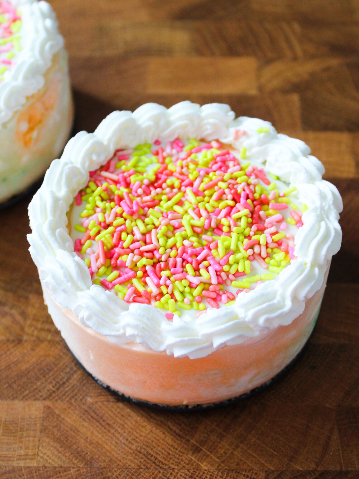 Marshmallow Rainbow Sherbet Cake - Life & Sprinkles by Taryn Camp