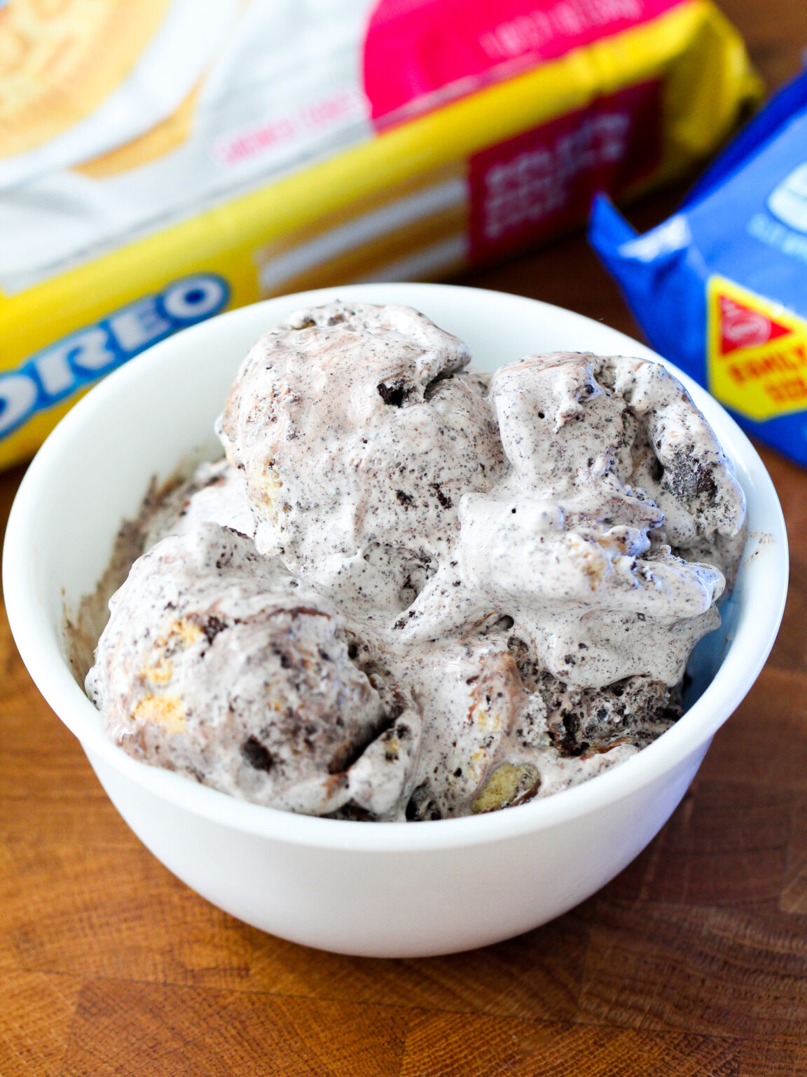 Triple Oreo No-Churn Ice Cream - Life & Sprinkles by Taryn Camp