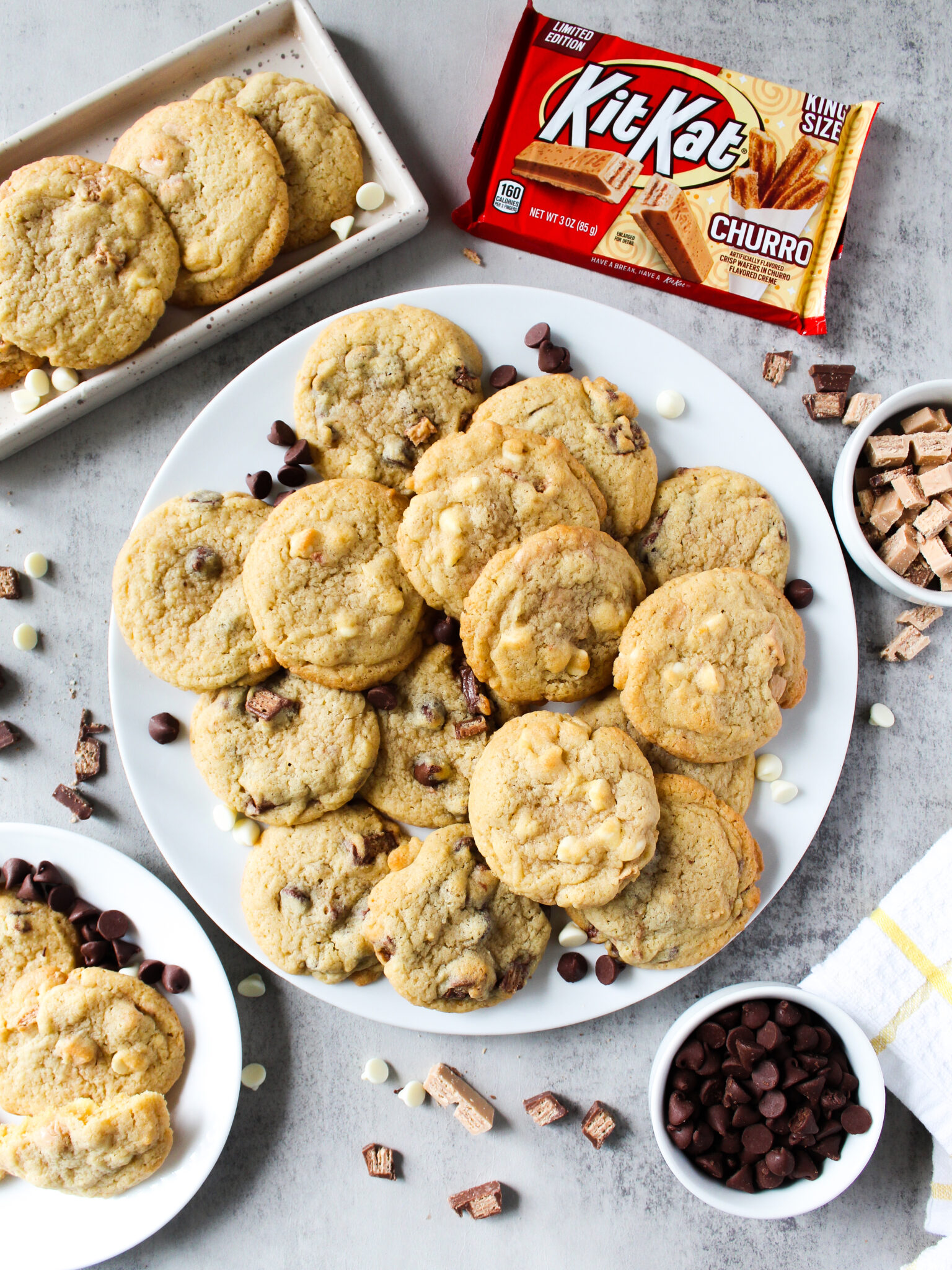 Chocolate Chip KitKat Cookies - Life & Sprinkles by Taryn Camp