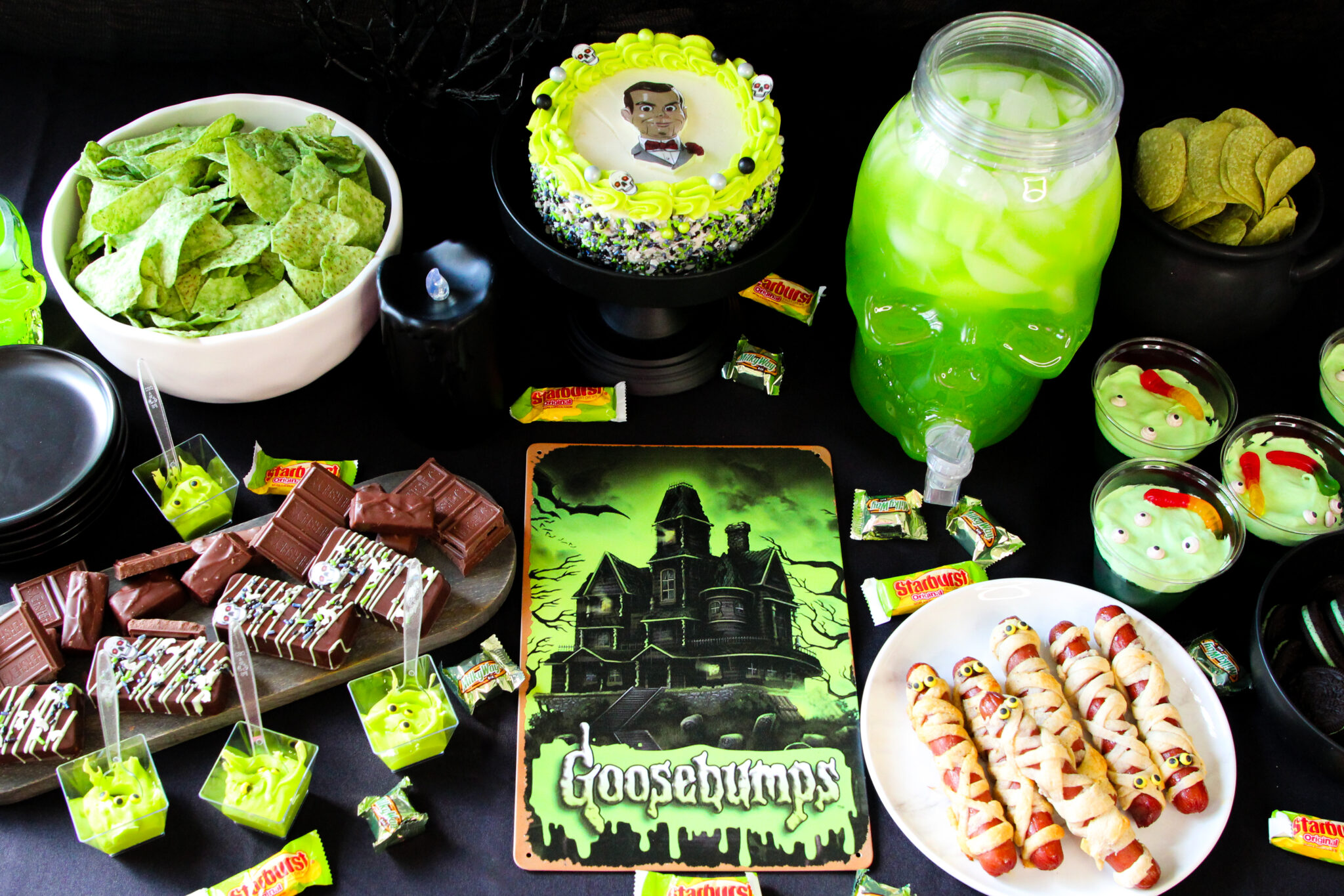 Goosebumps Party Table - Life & Sprinkles by Taryn Camp