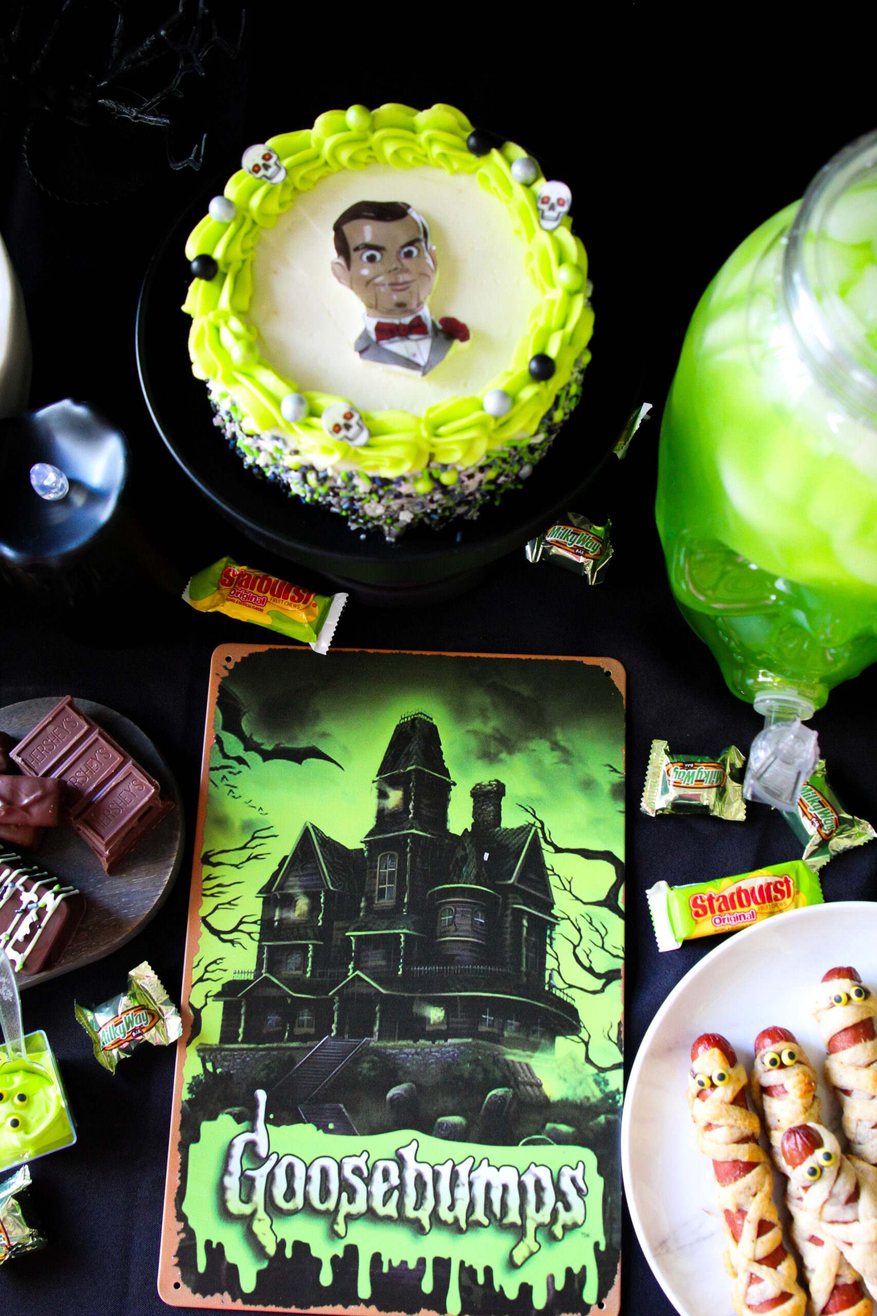 Goosebumps Party Table - Life & Sprinkles by Taryn Camp