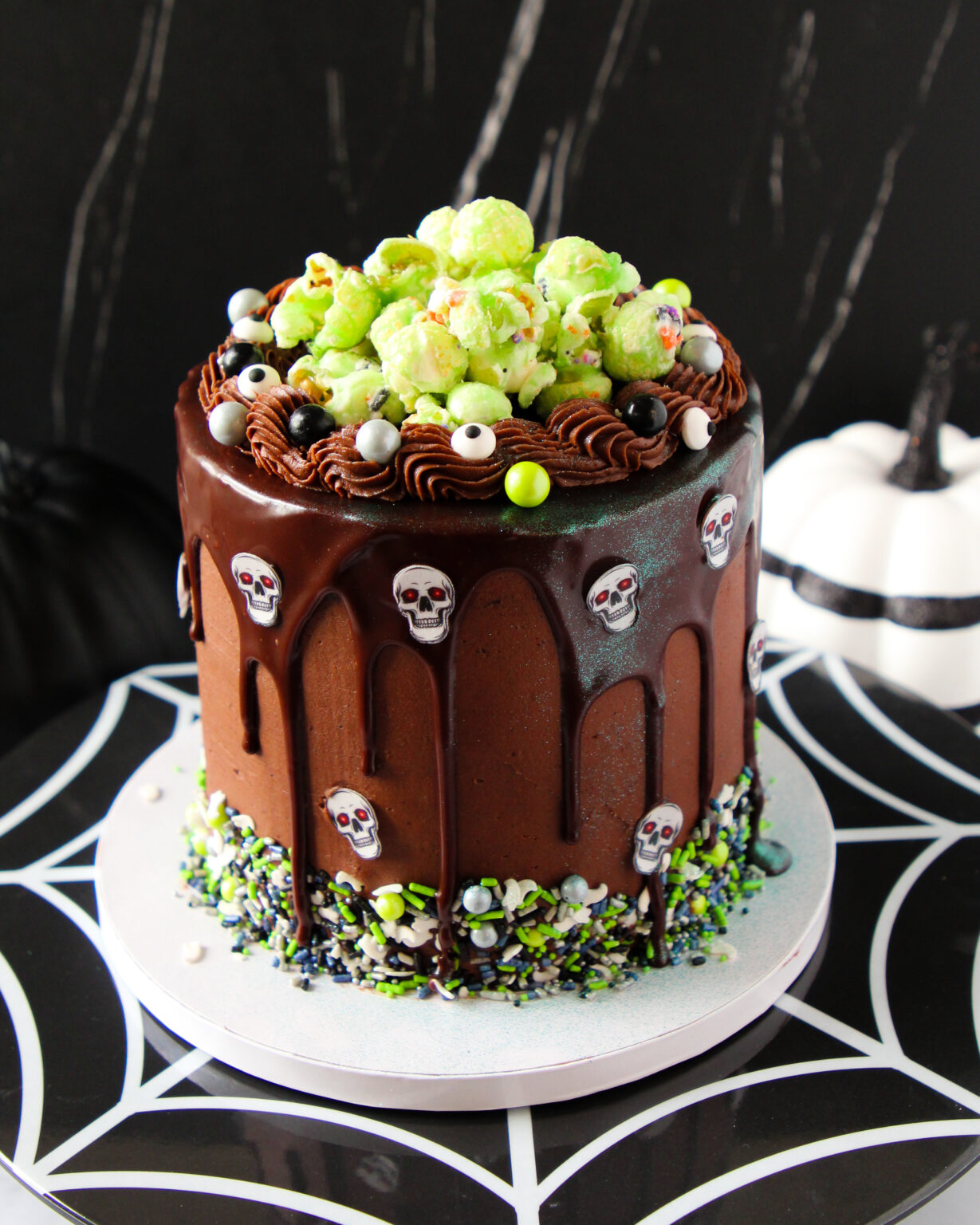 Chocolate Funfetti Layer Cake - Life & Sprinkles by Taryn Camp