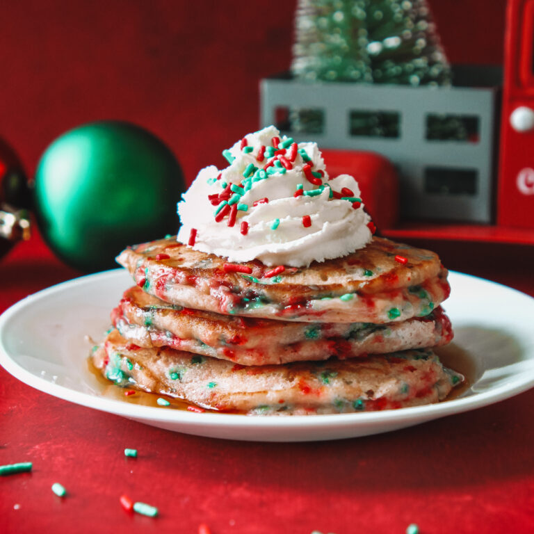 Christmas Morning Pancakes - Life & Sprinkles by Taryn Camp