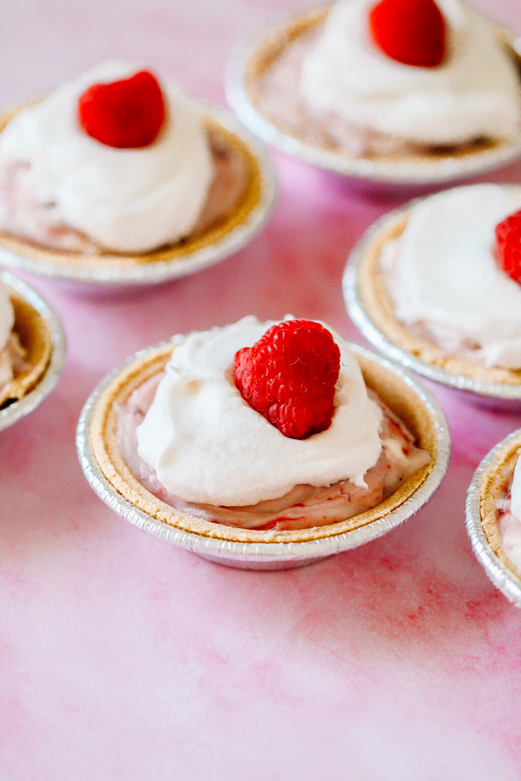 Mini Raspberry Cream Cheese Pies - Life & Sprinkles by Taryn Camp