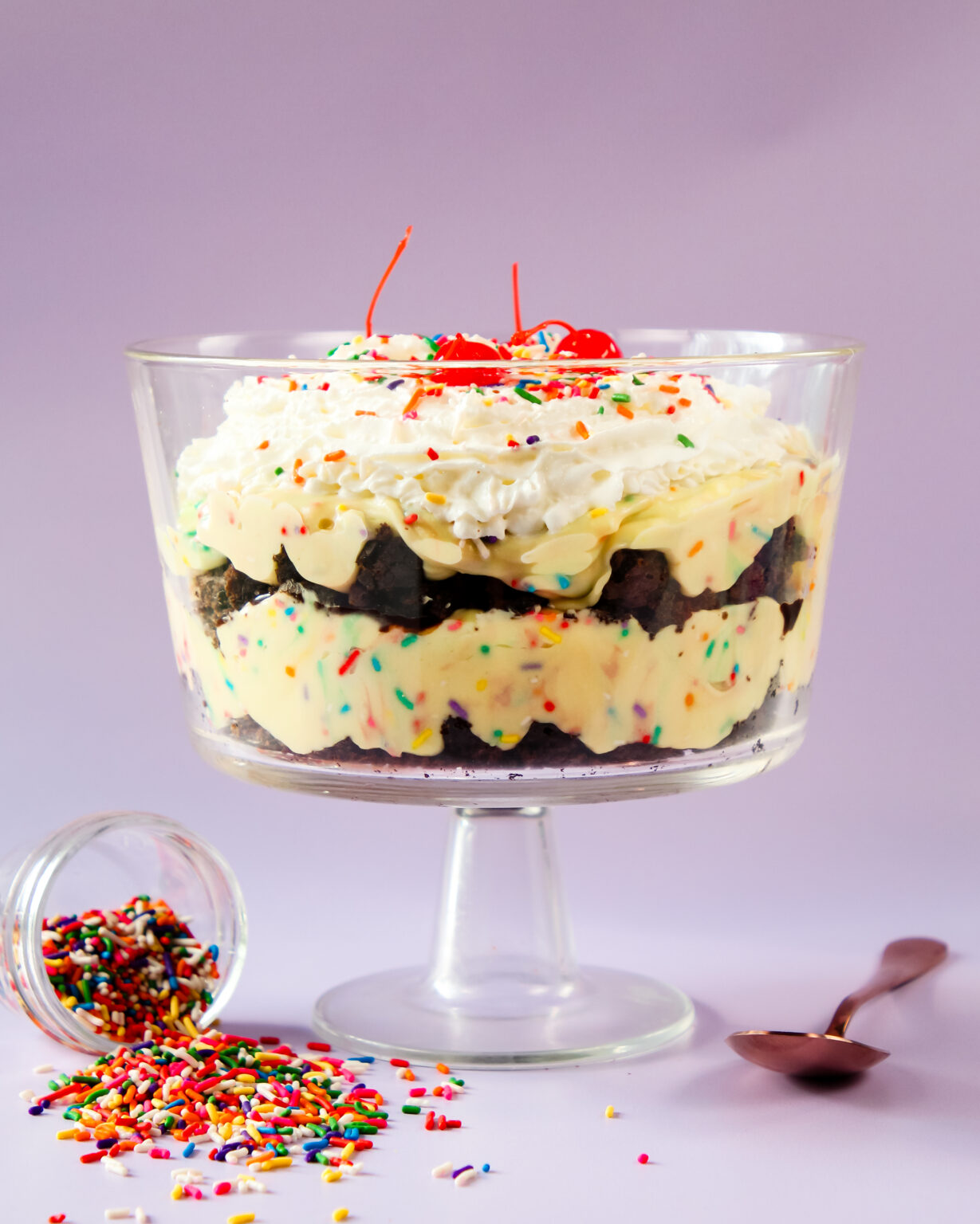 Brownie Sundae Pudding Trifle - Life & Sprinkles by Taryn Camp