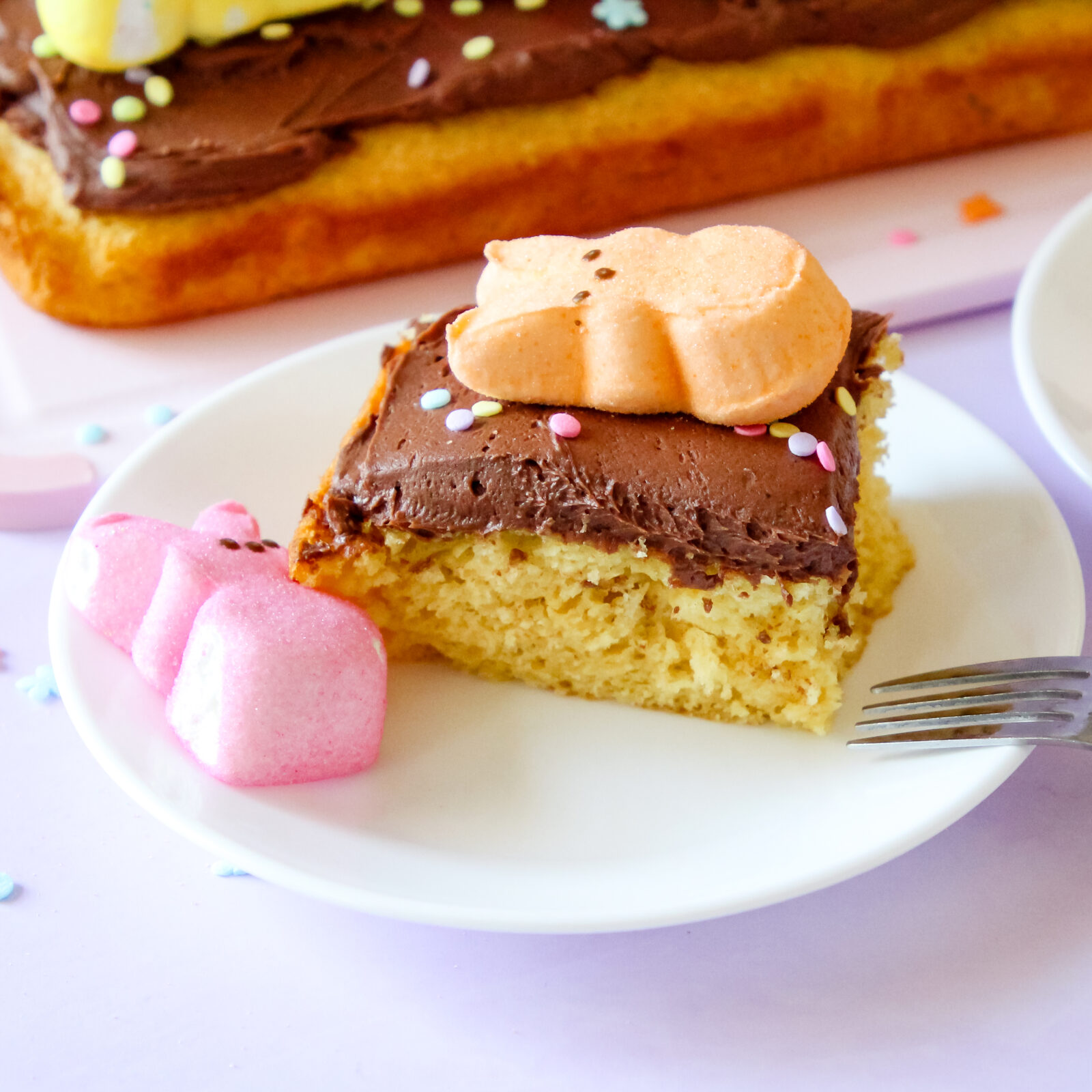 Peeps Party Cake - Life & Sprinkles by Taryn Camp