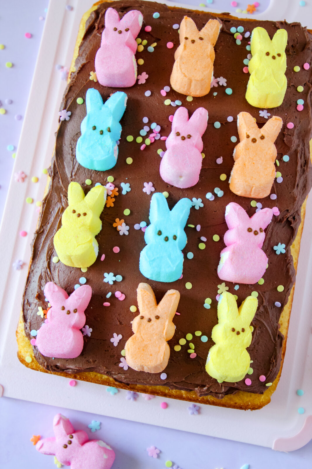 Peeps Party Cake - Life & Sprinkles by Taryn Camp