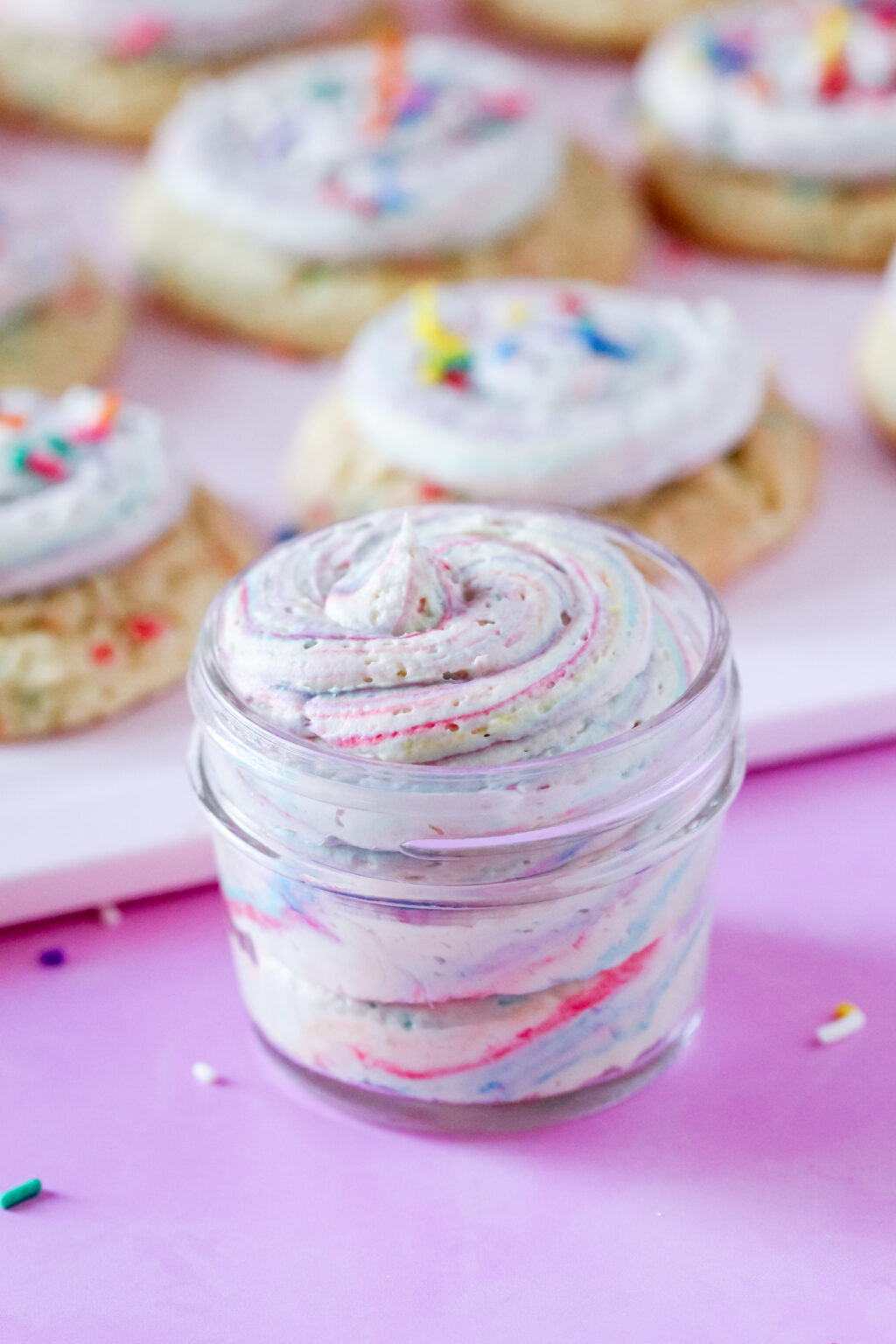 Whipped Birthday Cake Mousse Frosting - Life & Sprinkles by Taryn Camp