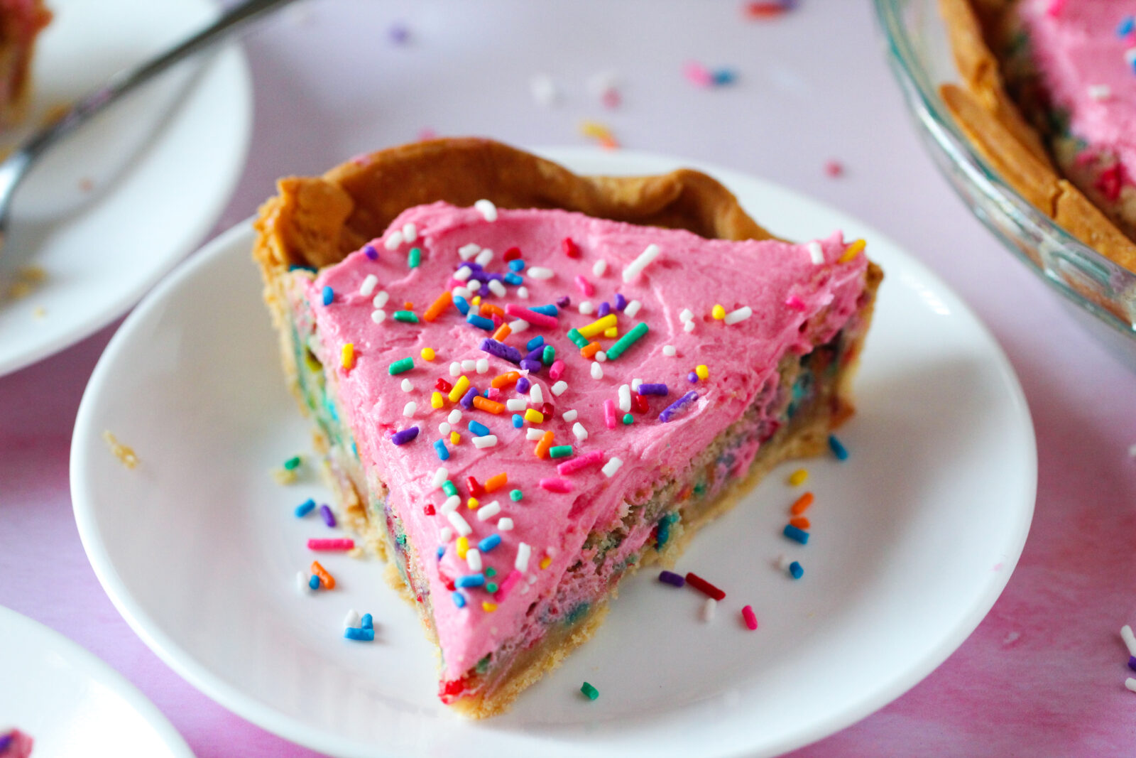 Frosted Sugar Cookie Pie - Life & Sprinkles by Taryn Camp
