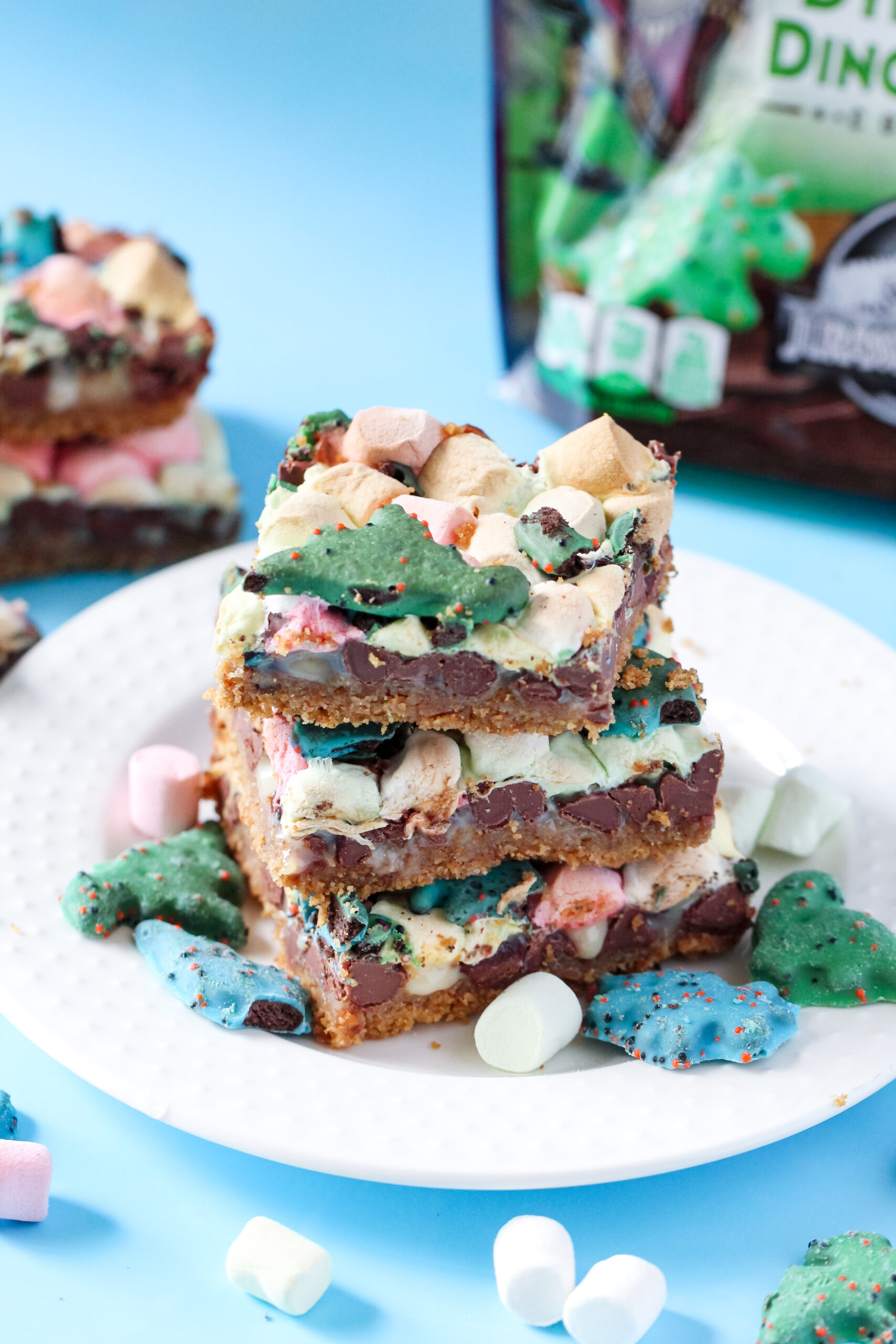 Mighty Dynamite Dino-Smores Bars - Life & Sprinkles by Taryn Camp