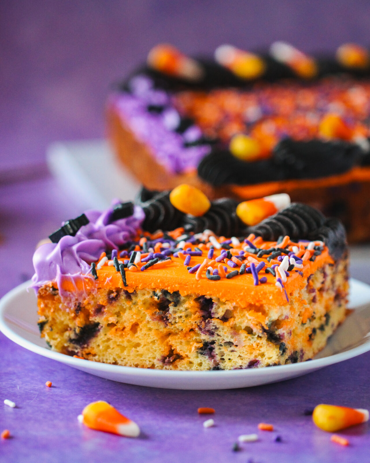 Trick or Treat Sheet Cake - Life & Sprinkles by Taryn Camp