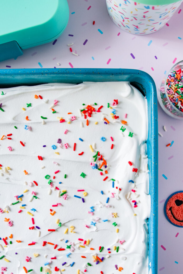 Back to School Poke Cake - Life & Sprinkles by Taryn Camp