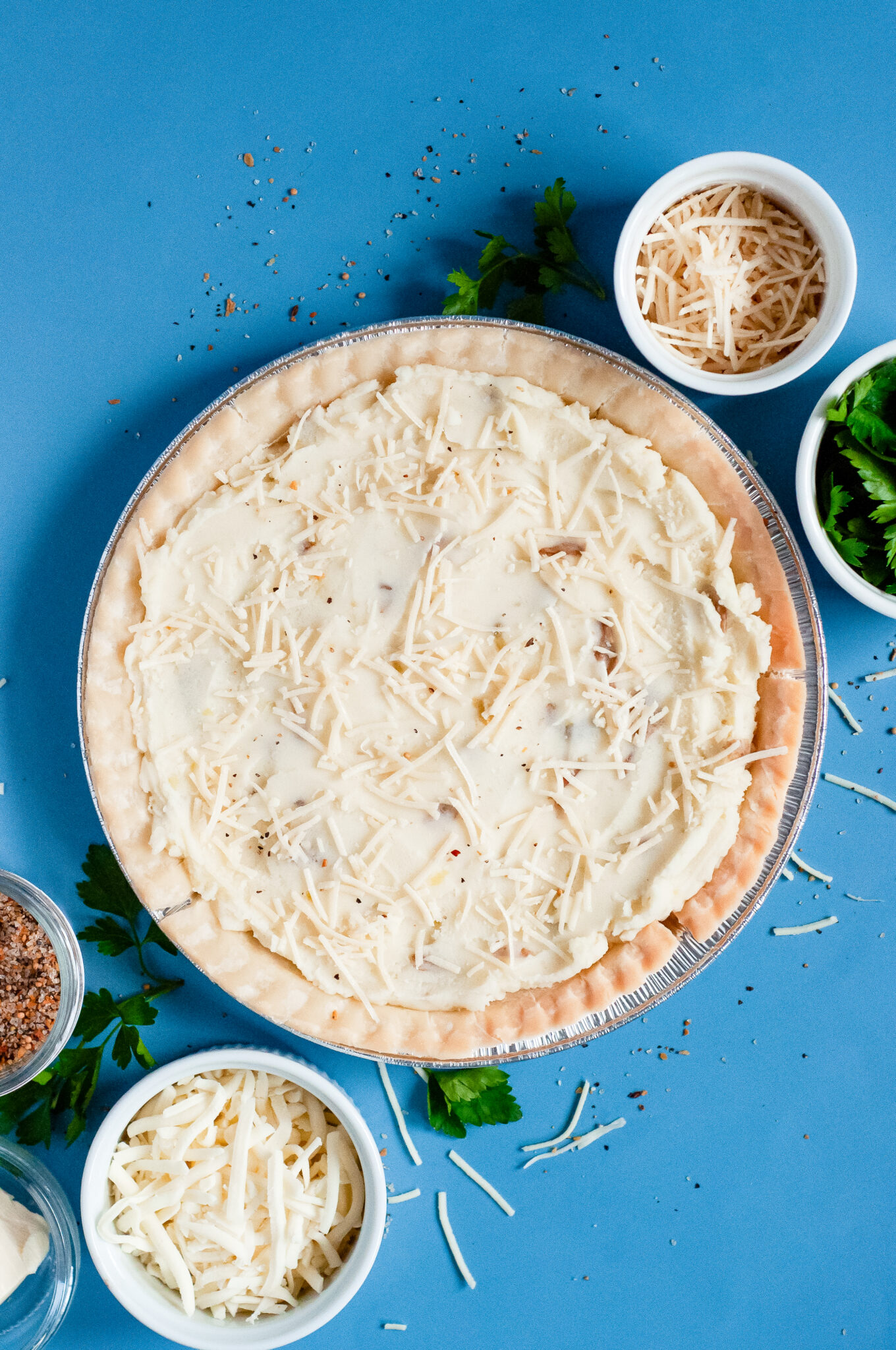 Garlic Butter Mashed Potato Pie - Life & Sprinkles by Taryn Camp