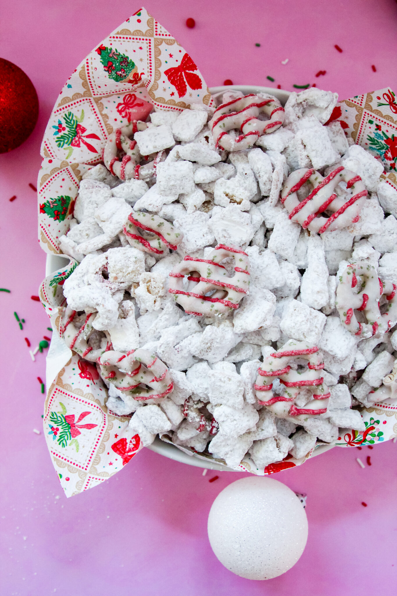 Sugar Cookie Snow Day Snack Mix - Life & Sprinkles by Taryn Camp