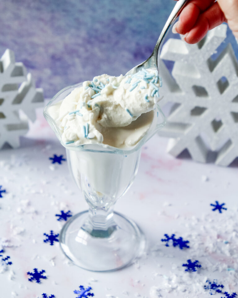 Vanilla Snow Cream (Ninja Creami) - Life & Sprinkles by Taryn Camp