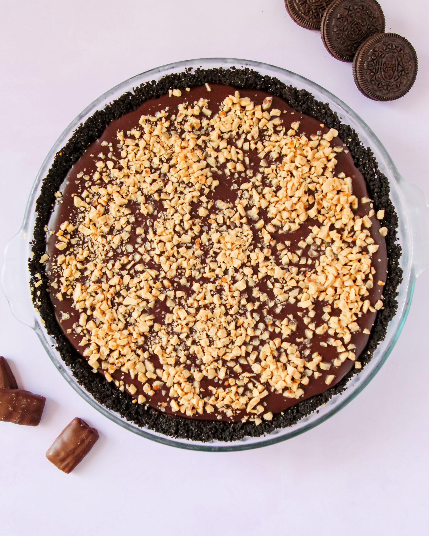Midnight Crunch Chocolate Toffee Pie - Life & Sprinkles by Taryn Camp