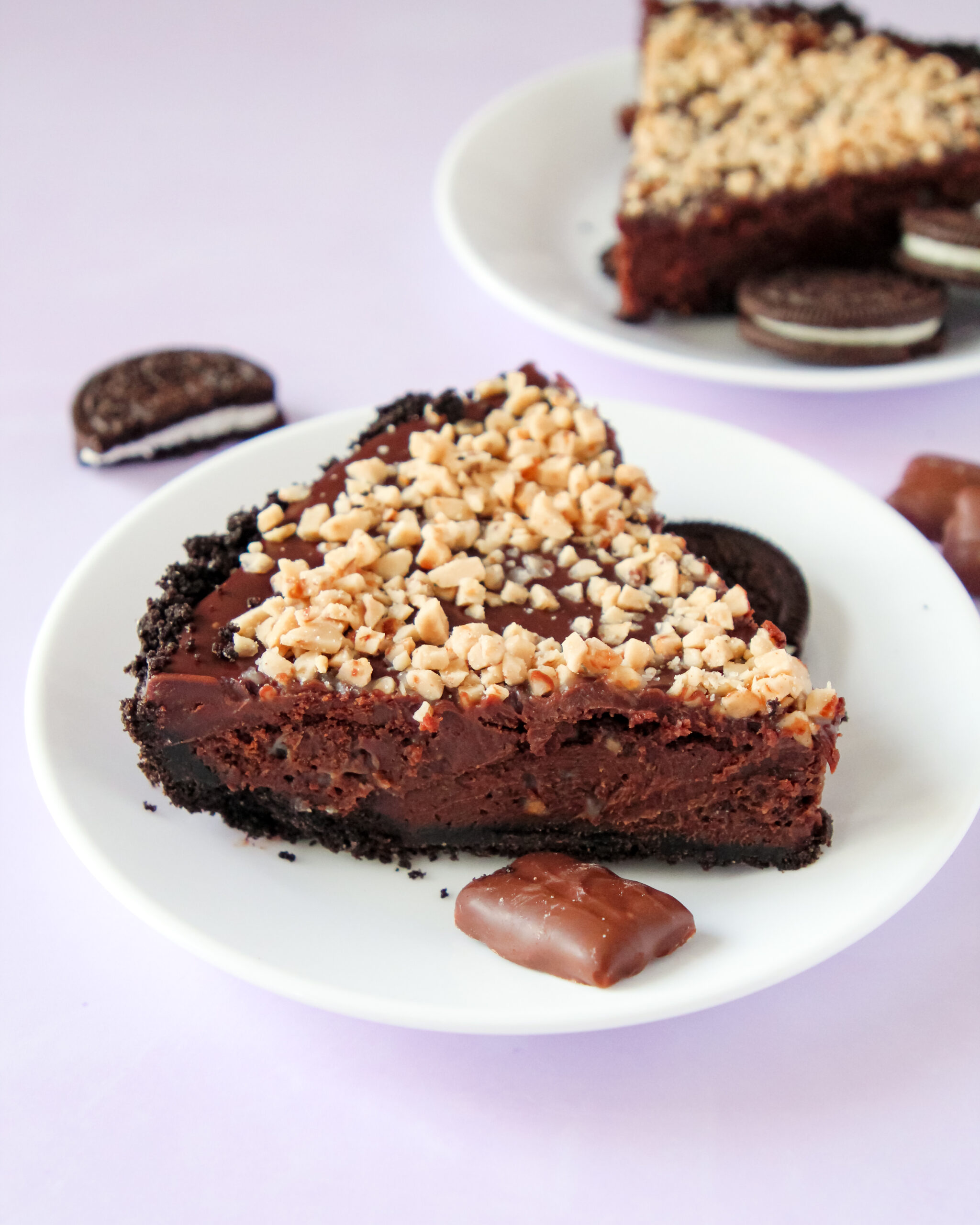 Midnight Crunch Chocolate Toffee Pie - Life & Sprinkles by Taryn Camp