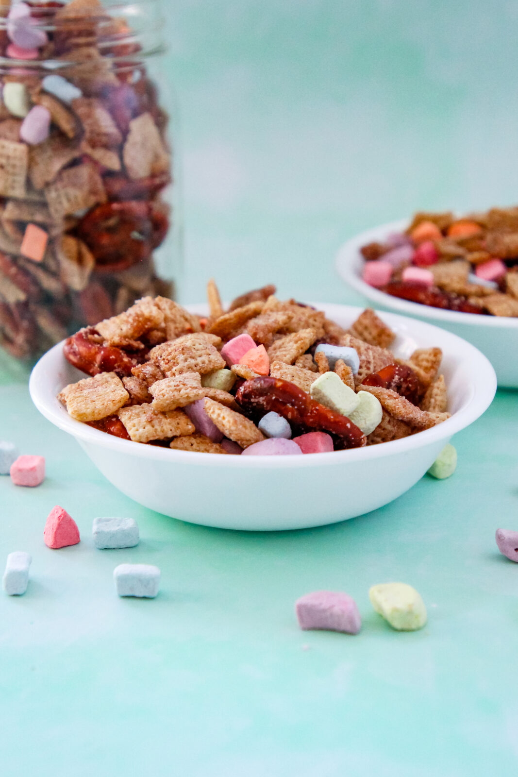 Cinnamon Sugar Rainbow Snack Mix - Life & Sprinkles by Taryn Camp
