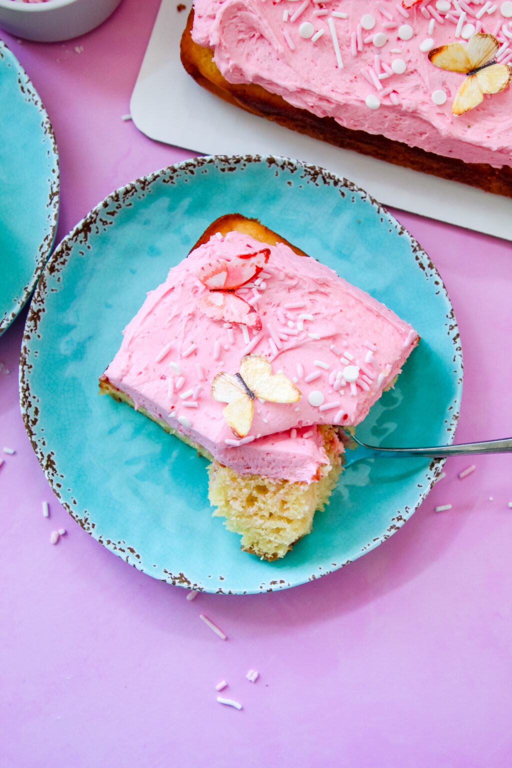 Sprinkle Bloom Sheet Cake - Life & Sprinkles by Taryn Camp