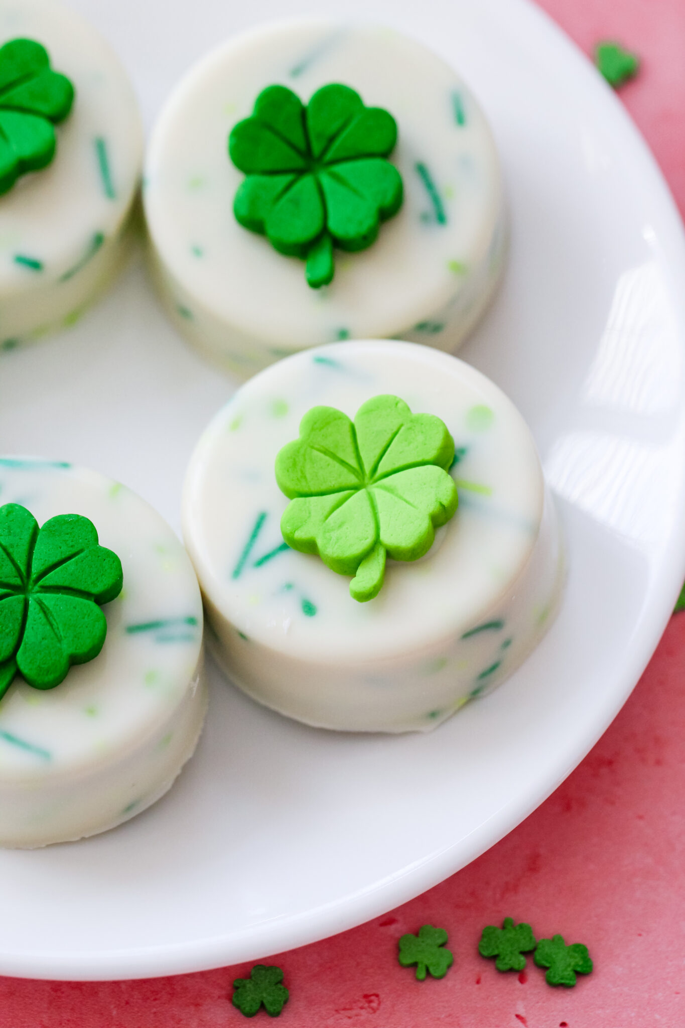 Lucky Mint Chocolate Covered Oreos - Life & Sprinkles by Taryn Camp
