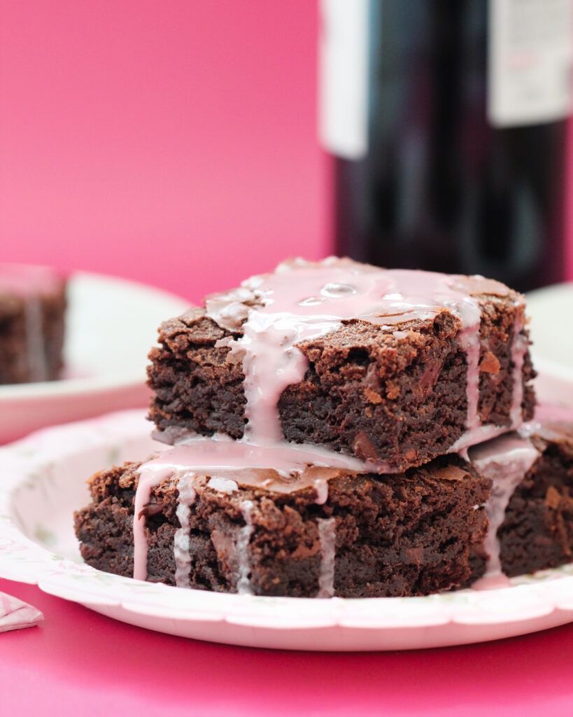 Dark Chocolate Red Wine Brownies - Life & Sprinkles by Taryn Camp